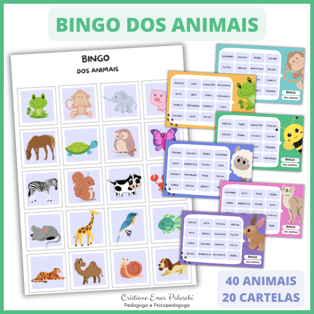 Bingo dos Animais - Cristiane Emer Paloschi | Hotmart