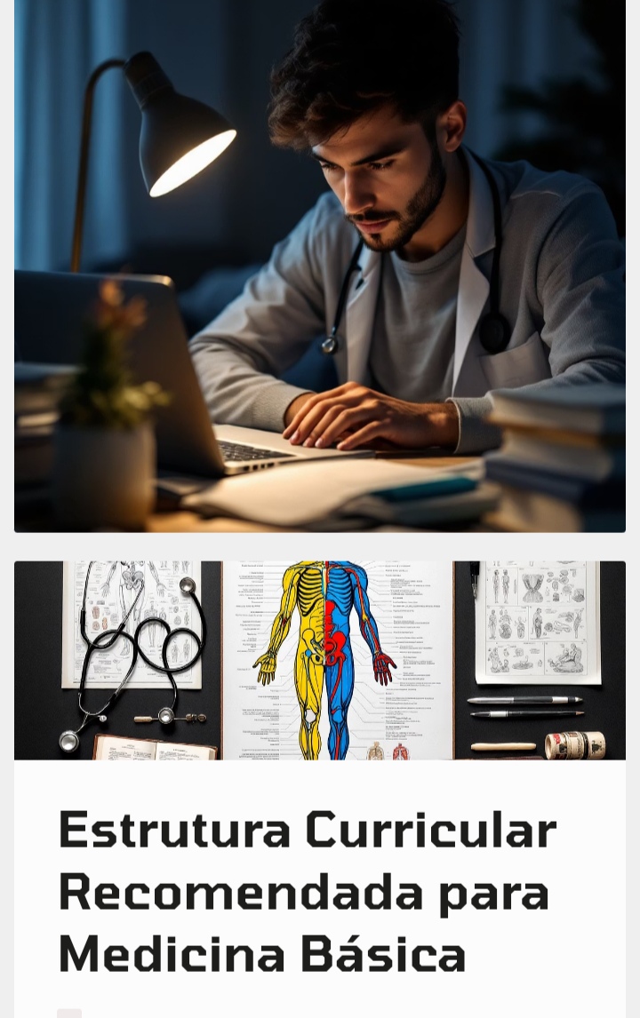 Estrutura Curricular Recomendada para Medicina Básica. - Ohenriz L...