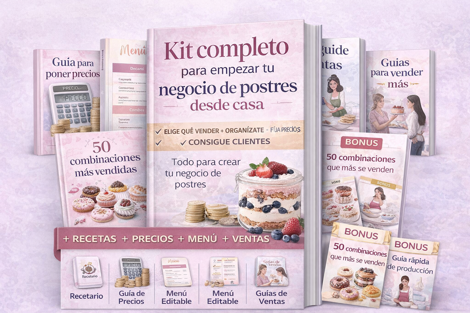 Kit Completo Para Empezar tu Negocio de Postres Desde Casa | Hotmart