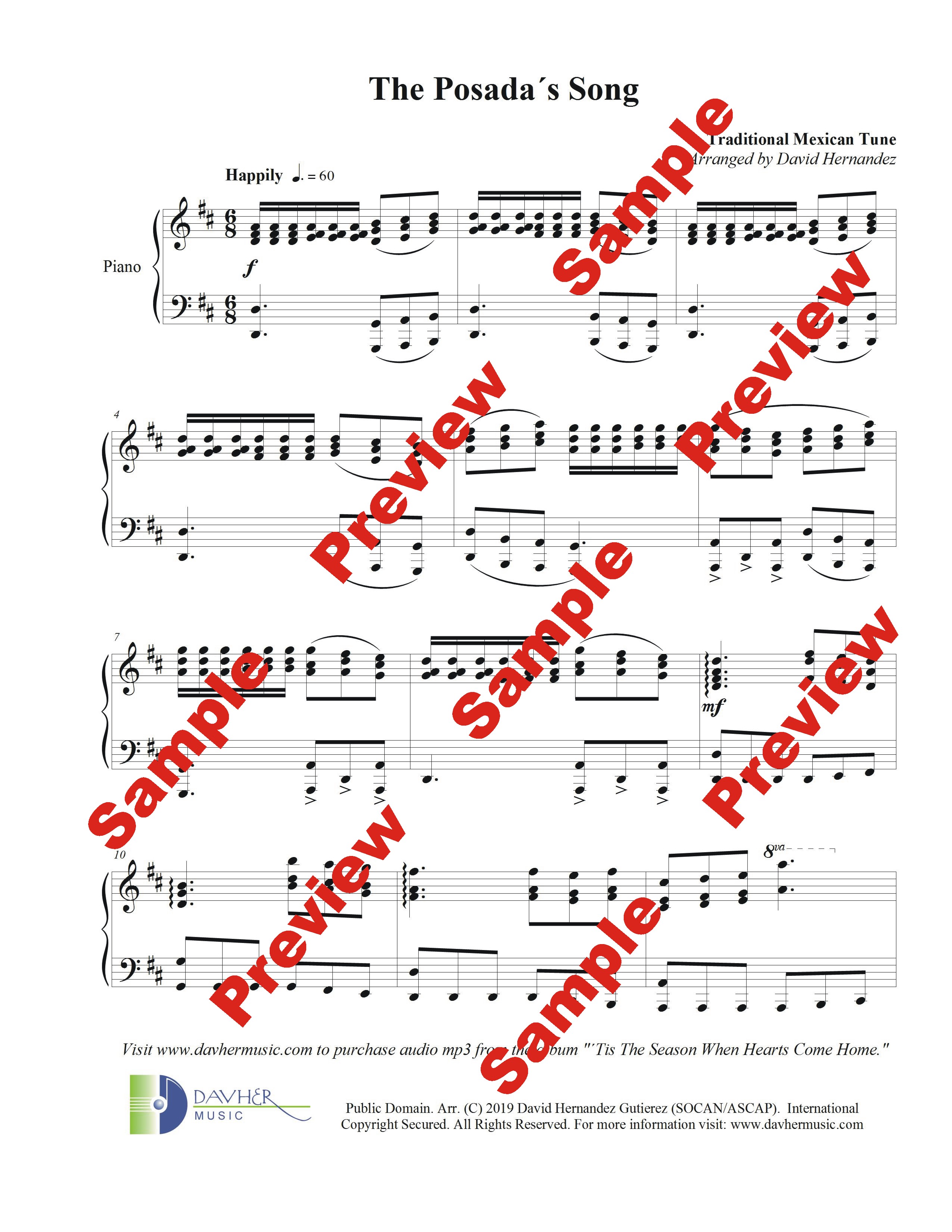 The Posada’s Song - SCORE