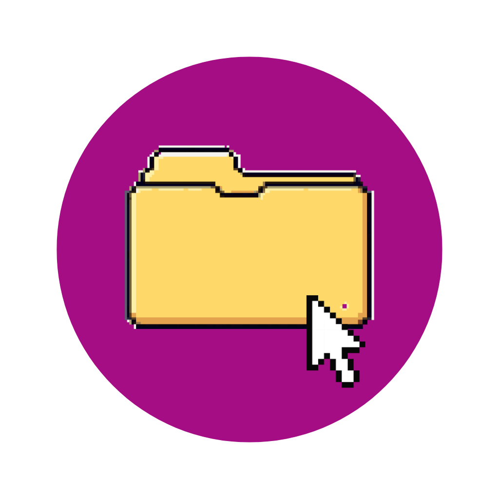 Iconos estilo video juegos color morado | Hotmart