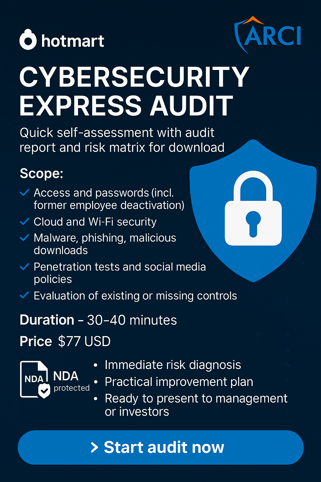 Audit Express Cybersecurity | Hotmart