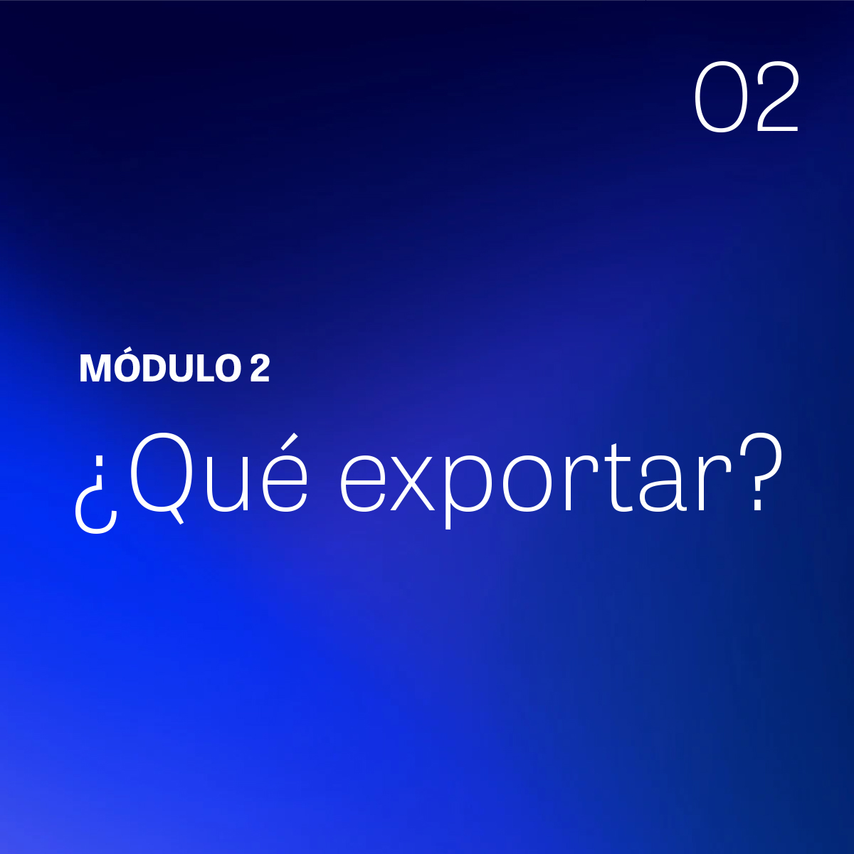 Módulo 2: ¿Qué exportar? - Ales | Hotmart