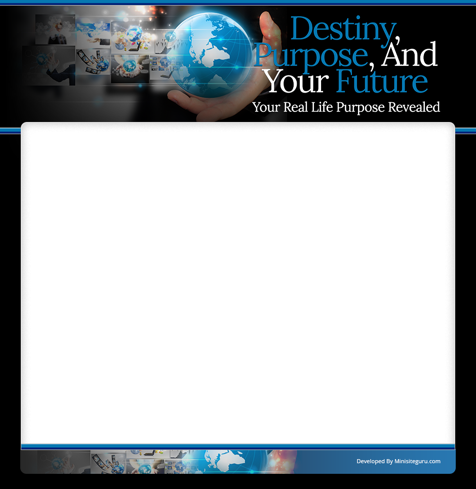 Destiny, Purpose, And Your Future