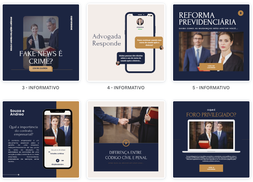 Pack Canva Advocacia (Pacote Basic) - Canva para empreendedoras | H...