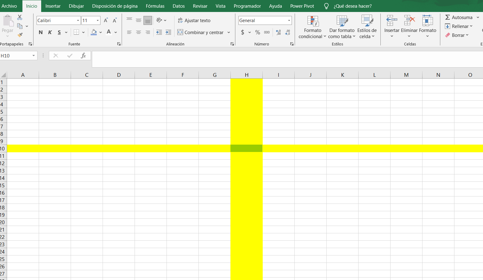 EXCEL DINÁMICO PARA SOMBREAR FILA Y COLUMNA DE LA CELDA ACTIVA - D...