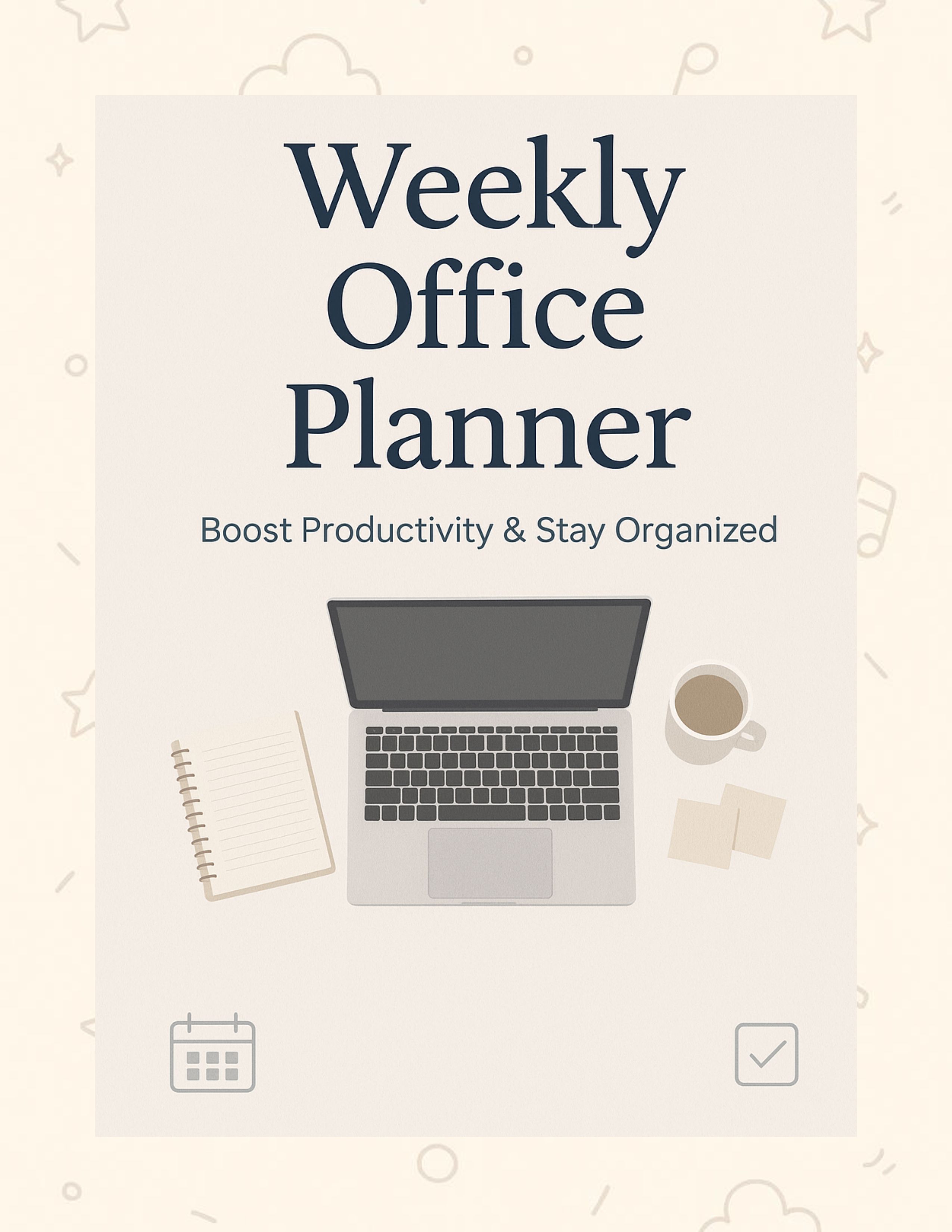 📅 Weekly Office Planner – Organiza tu Semana con Éxito 🗂️ - Kair...