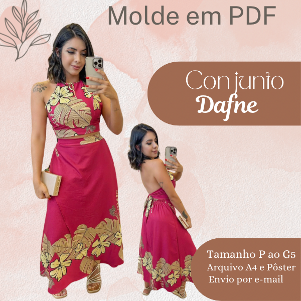 MOLDE EM PDF CONJUNTO DAFNE - Universo dos moldes | Hotmart