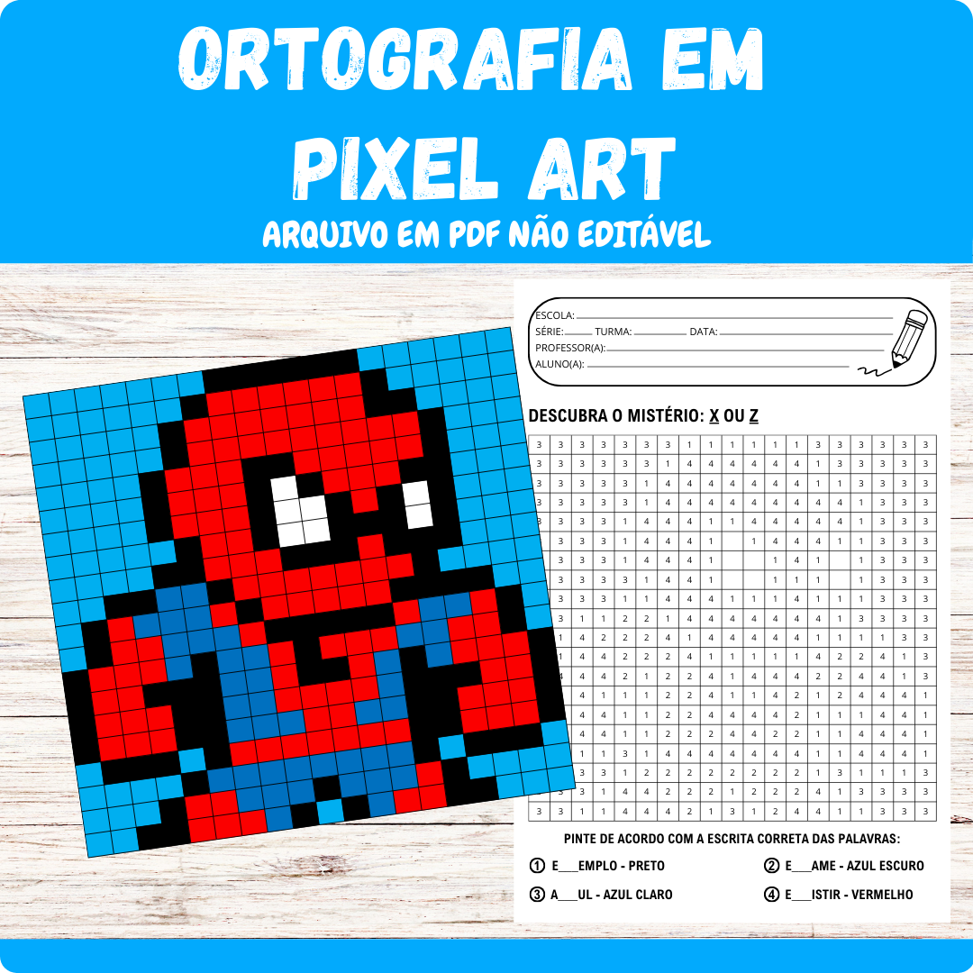 ORTOGRAFIA EM PIXEL ART - cláudia camargos | Hotmart