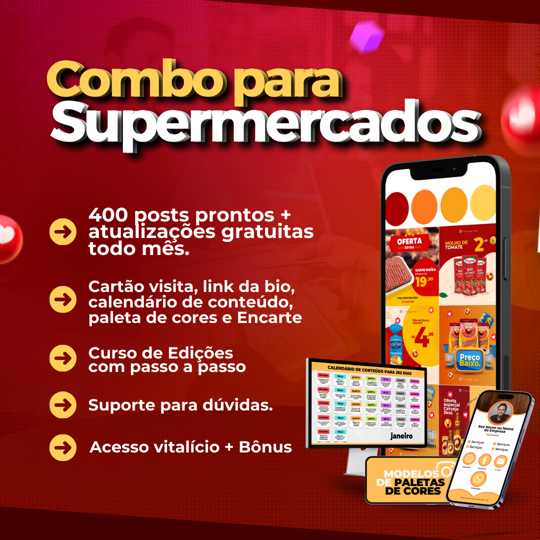 Combo para Supermercados - PRODUTOS BARATOS | Hotmart