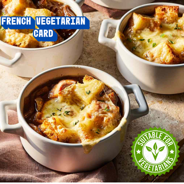 Detailed Restaurant Vegetarian Card (French)