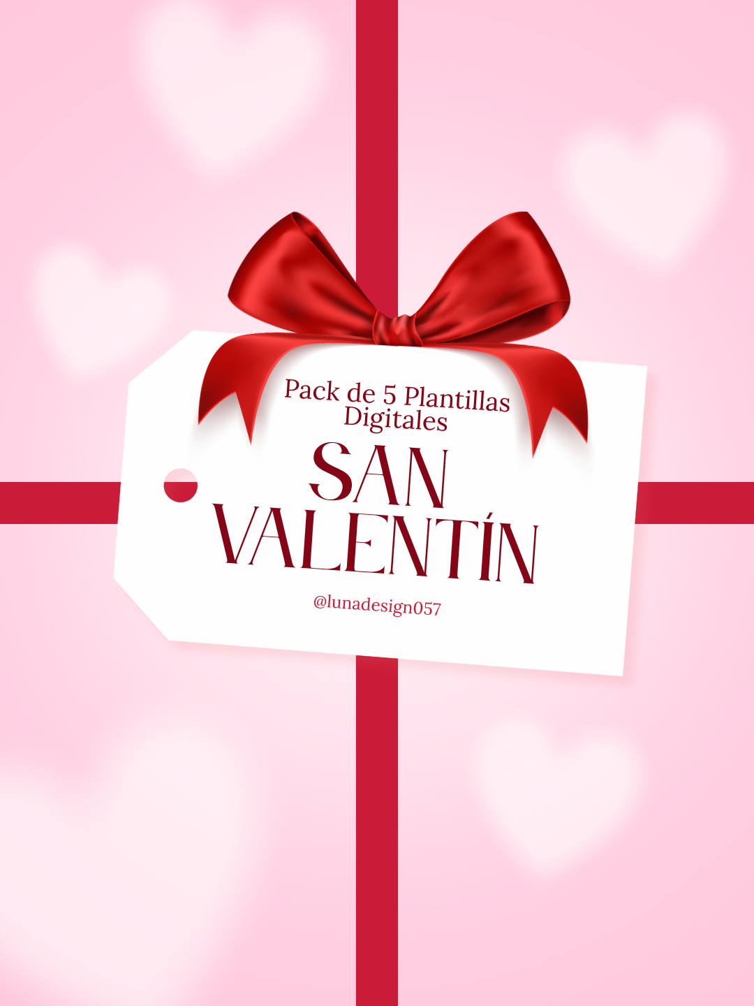 💌 Pack de 5 Plantillas Digitales Editables – San Valentín / Romanc...