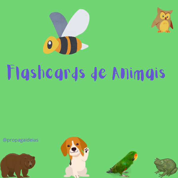 Coleção de Flashcards de Animais - Propaga ideias, histórias e con...
