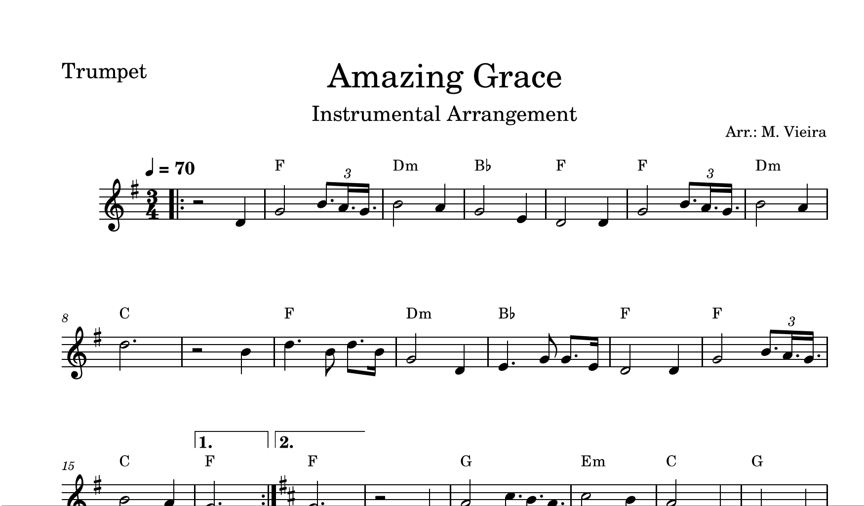 Amazing Grace - Trompete - Música para Casamento | Hotmart