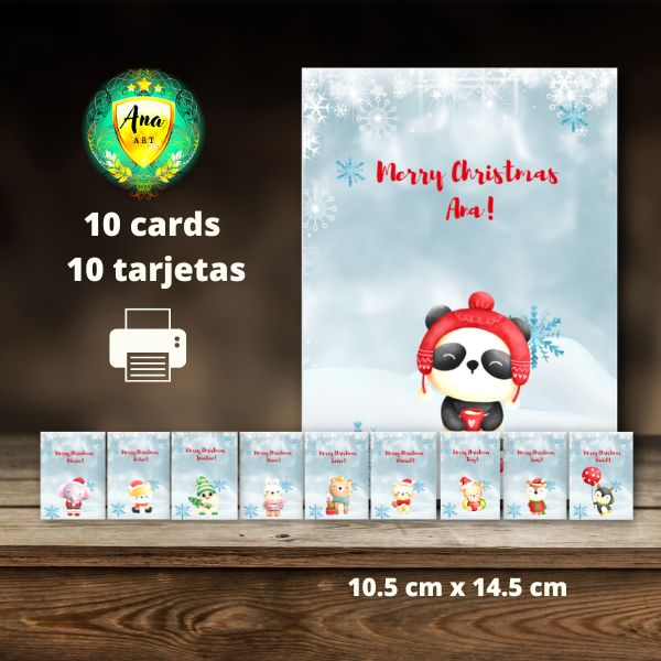 Christmas card templates/ Plantillas de tarjetas de navidad