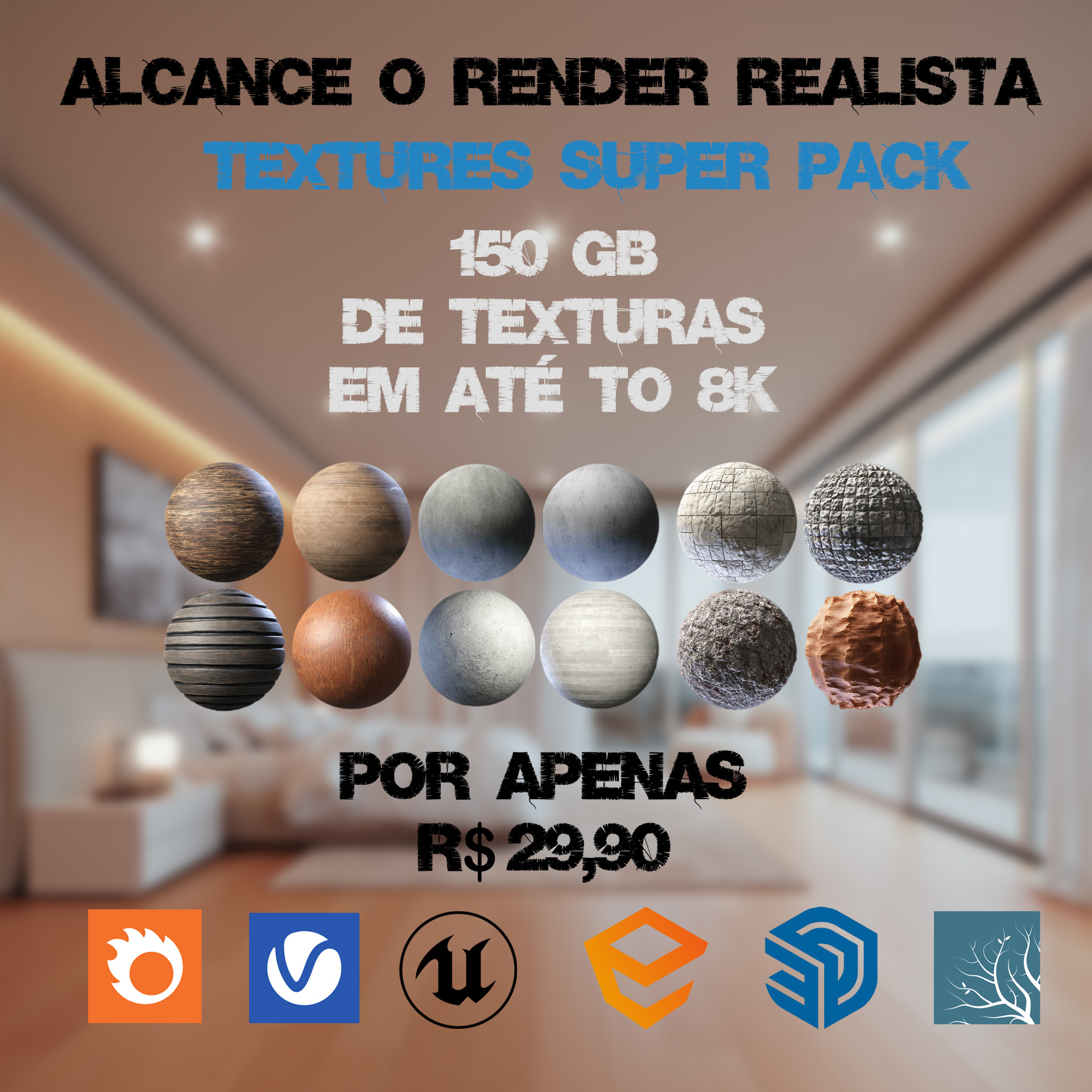 TEXTURE SUPER PACK - Up Studio Arquitetura e ArchViz | Hotmart