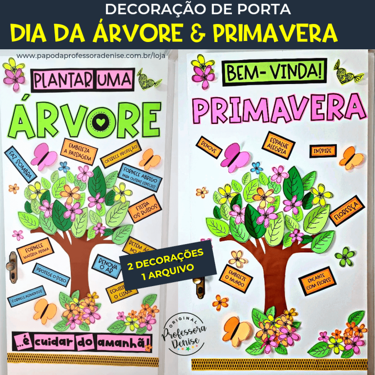 Decoração e Dinâmica Dia da Árvore e Primavera - Professora Denise ...