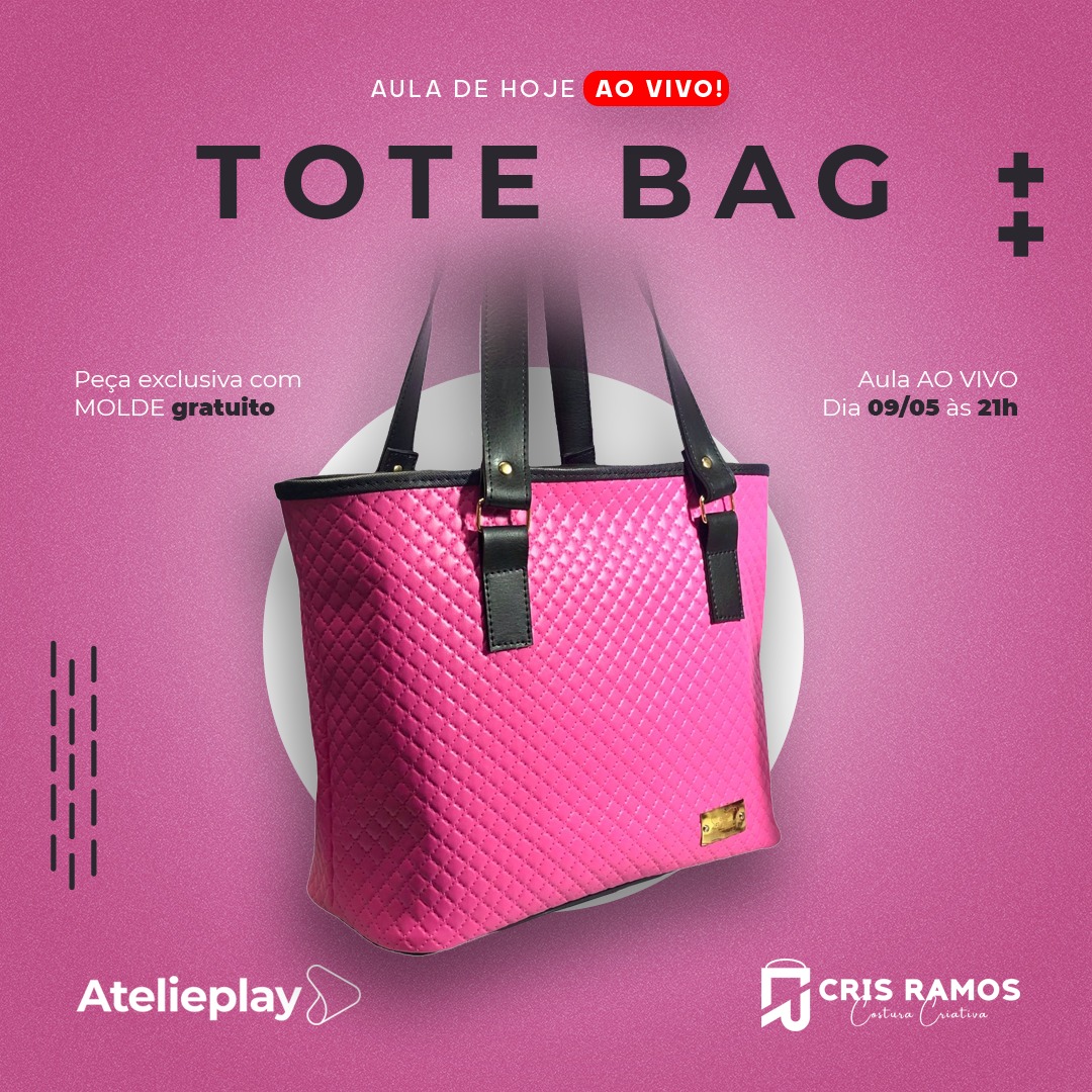 Aula Tote Bag - Ateliê Cris Ramos Ltda EPP | Hotmart