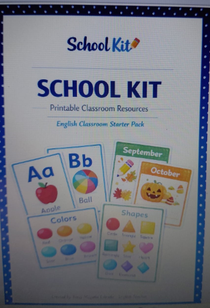 School Kit – English Classroom Starter Pack (Printable) | Hotmart