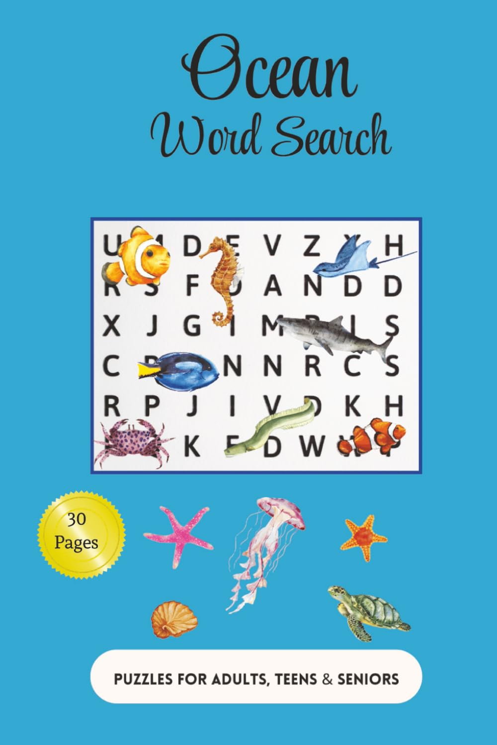 Word Search: Marine Life – Ocean Animal Puzzles for Kids & Youn...