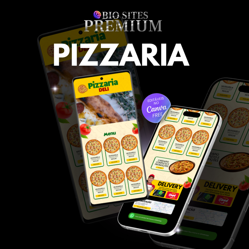 BIO SITE PREMIUM - PIZZARIA - InfoDigitall | Hotmart