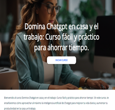 Domina Chatgpt en casa y el trabajo: Curso fácil y práctico para ah...