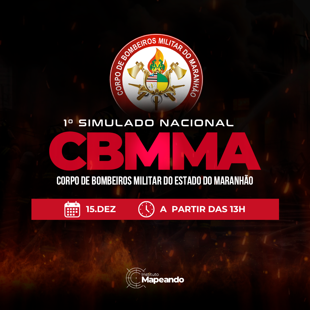 01 SIMULADO NACIONAL - CBMMA - Instituto Mapeando | Hotmart