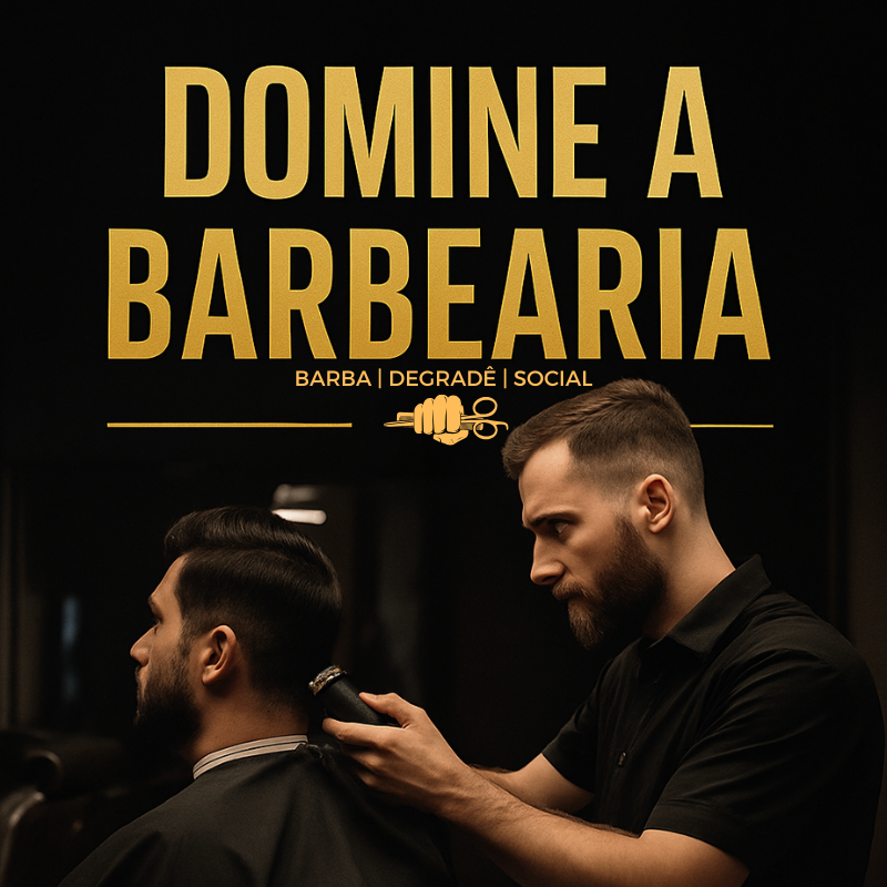 Domine a Barbearia: Técnicas de Barba, Degradê e Corte Masculino