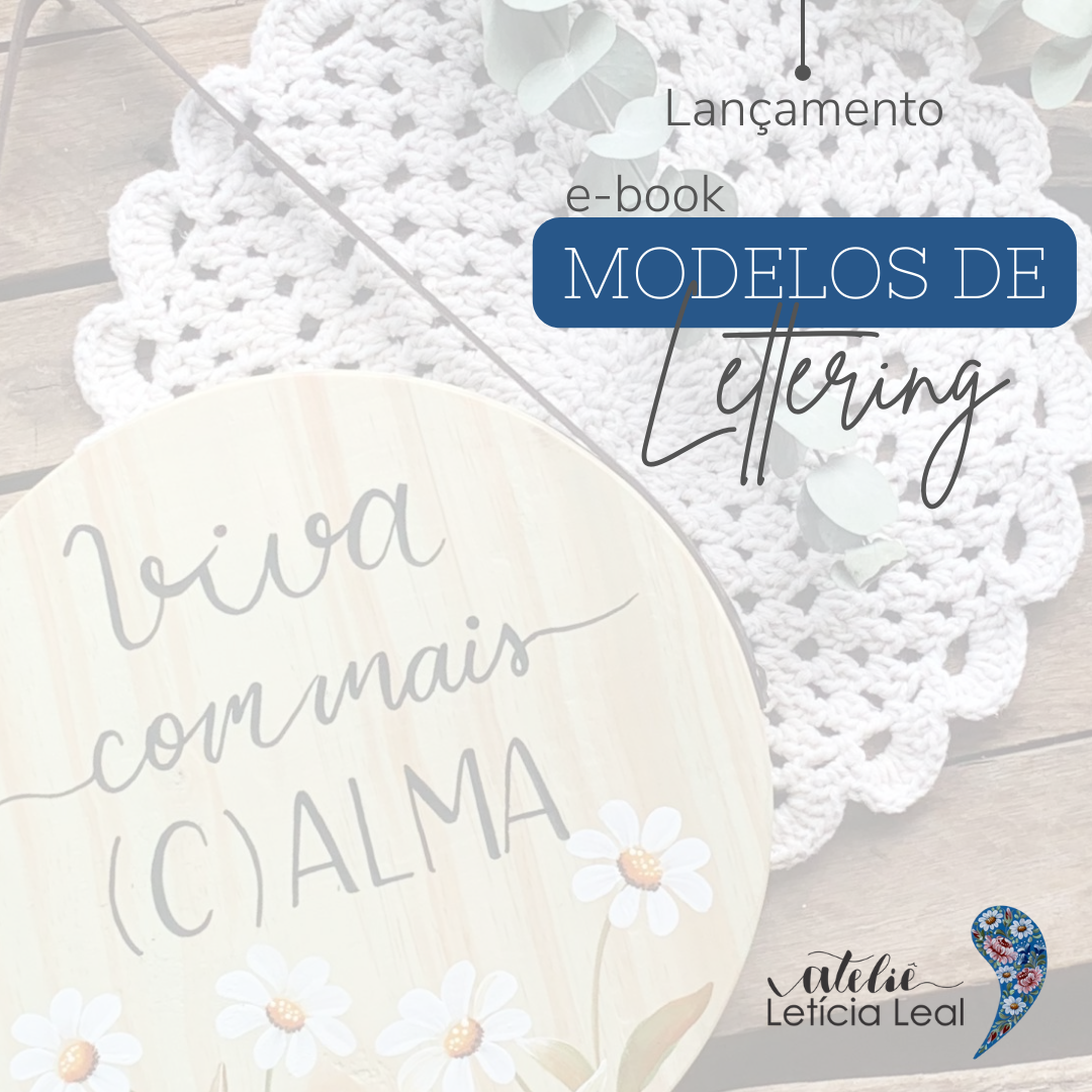 E-book de Modelos de Lettering do Ateliê Letícia Leal - Maria Letíc...