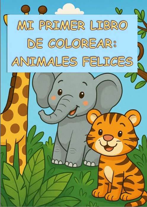 Mi Primer Libro de Colorear – Animales Felices - Alexandra Alegre ...