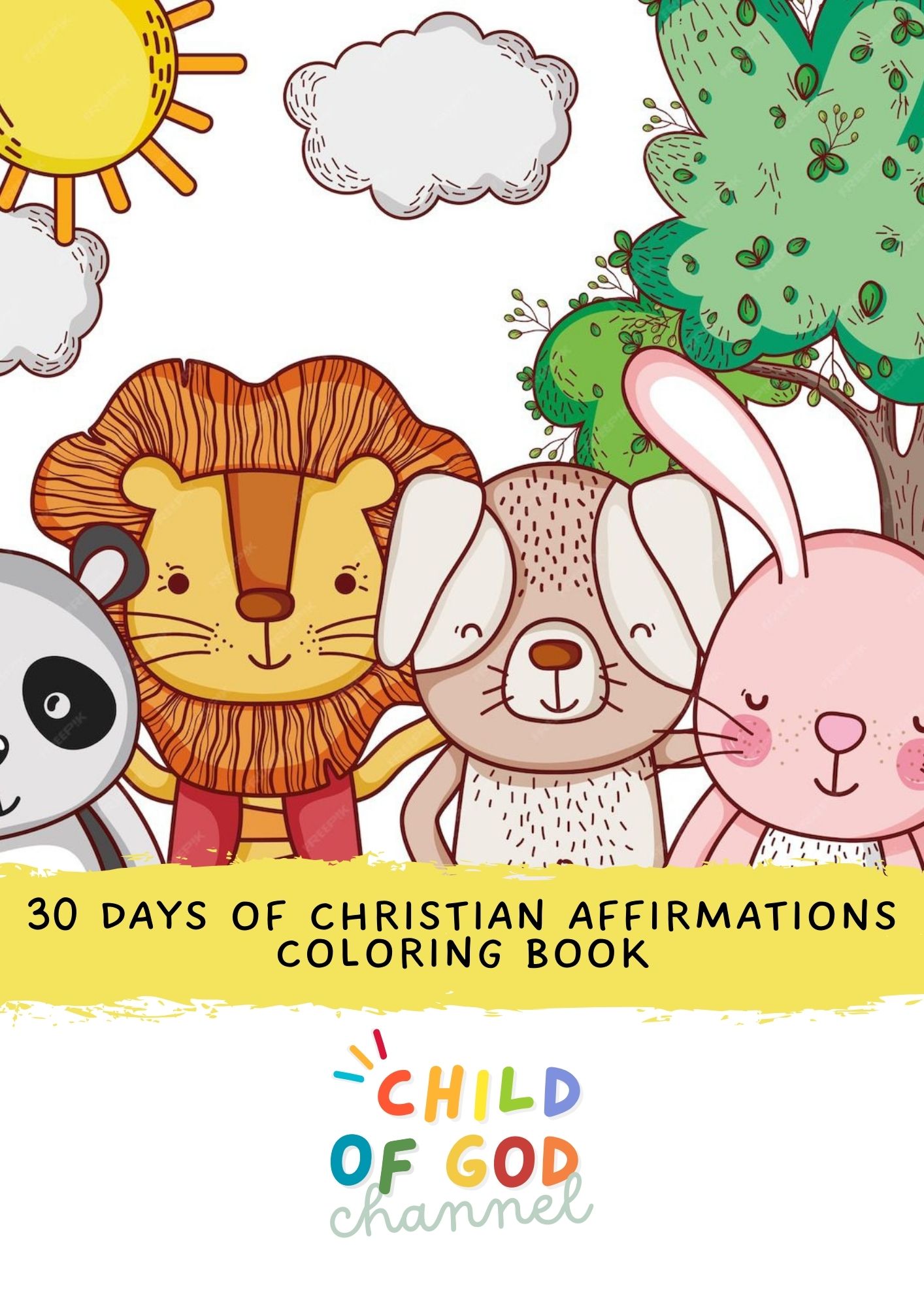 30 Days of Christians Affirmations Coloring Book - Child of God Cha...