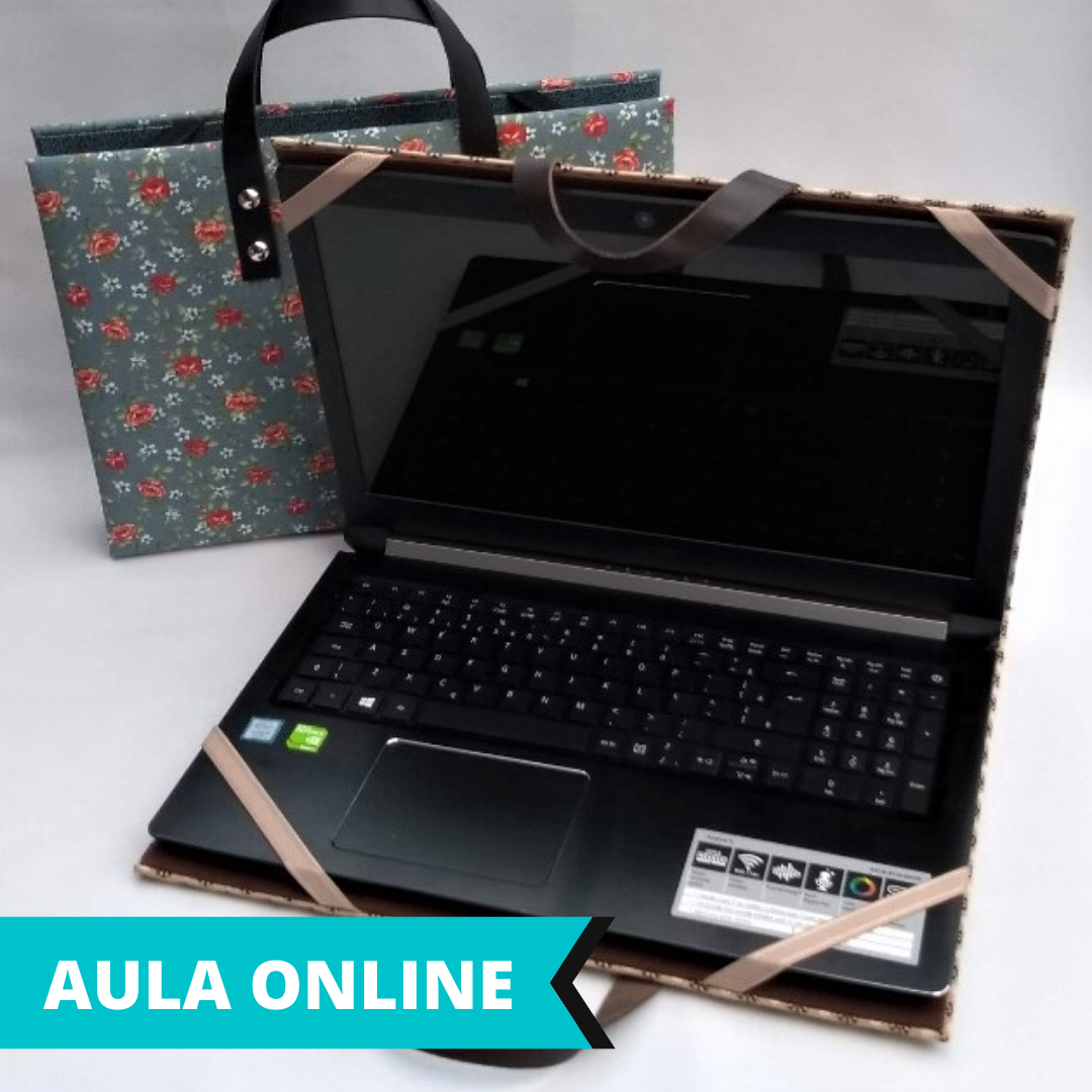 AULA DE CARTONAGEM: CAPA DE NOTEBOOK