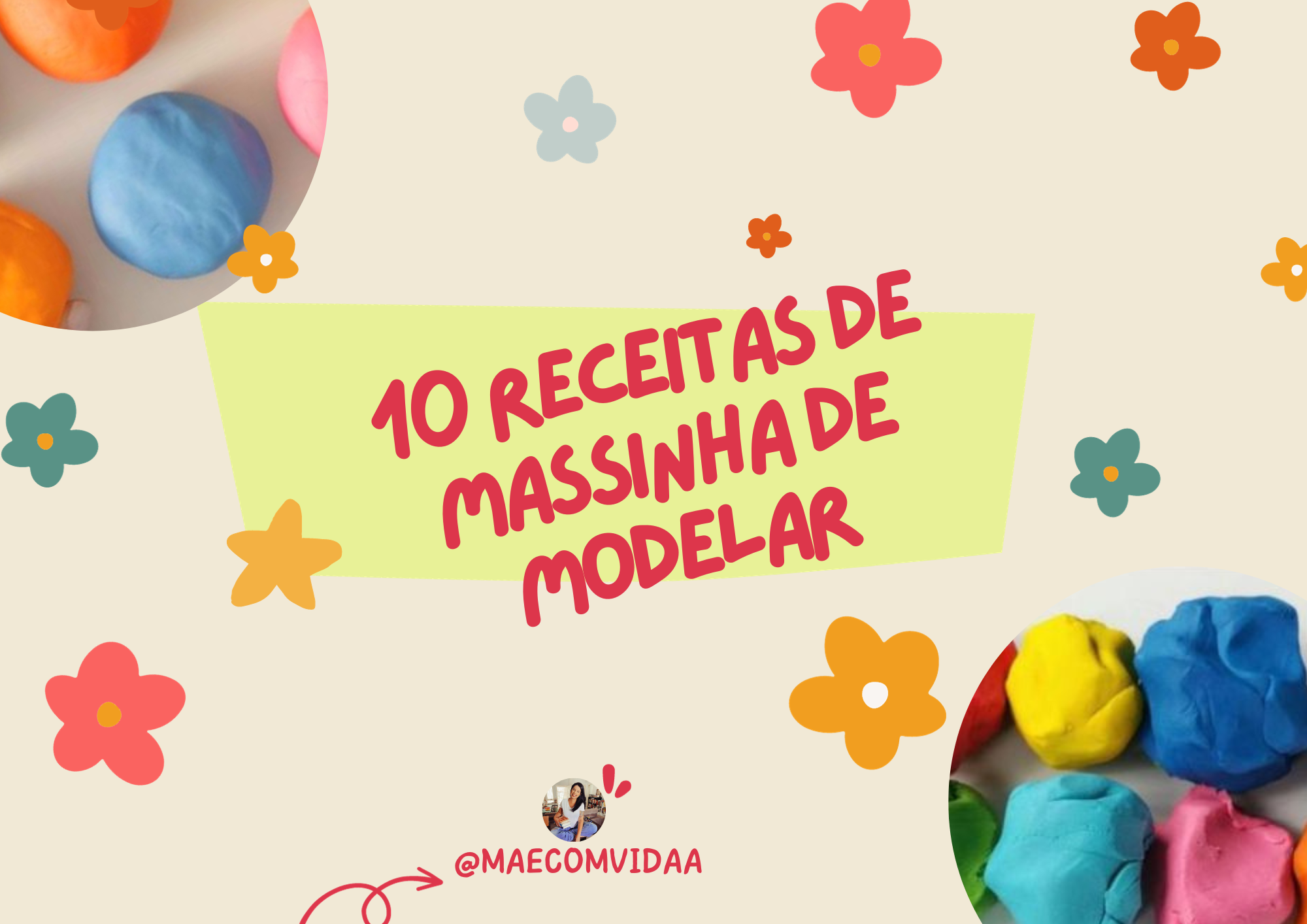 10 Receitas de massinha de modelar para fazer em casa - Luana Rodri...
