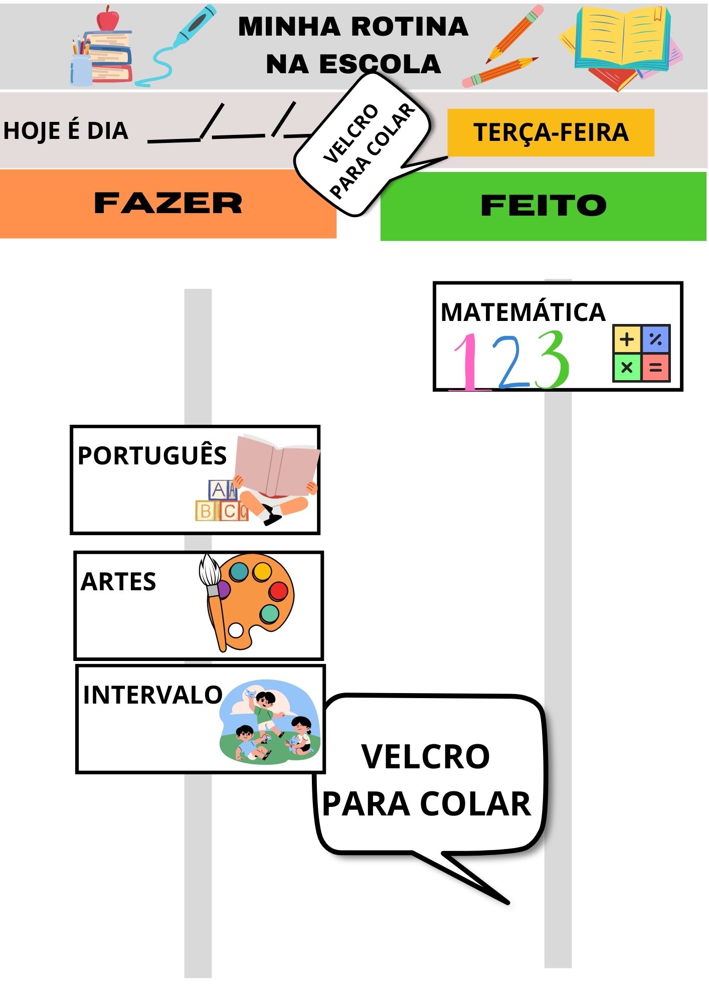 ROTINA VISUAL ESCOLAR - Bruna Moura Matana Menna | Hotmart