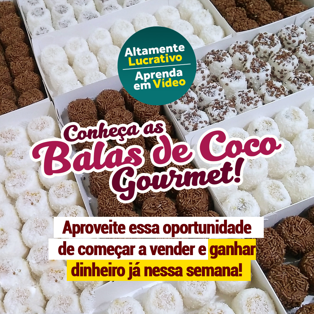 Bala de Coco Gourmet - Vittor Câmara | Hotmart