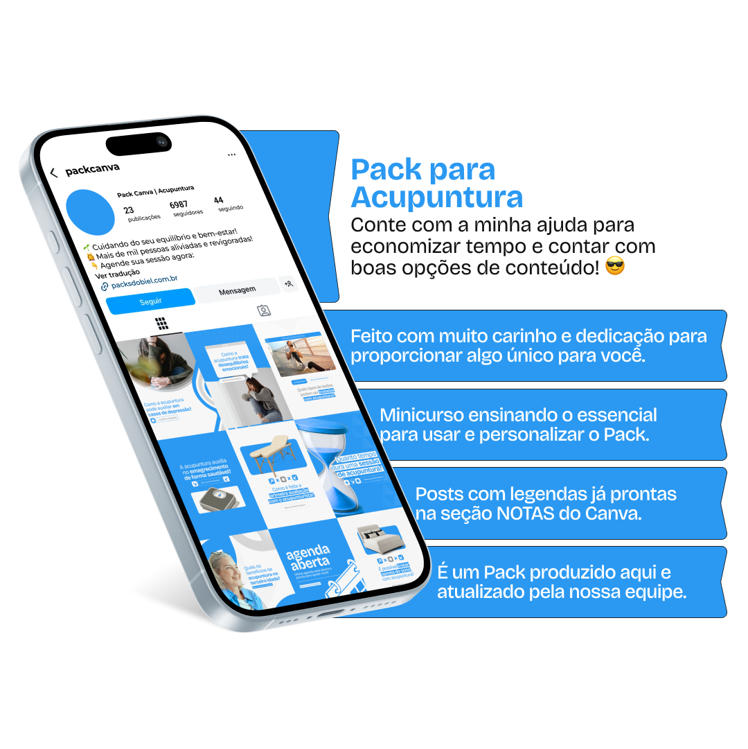 Pack Canva - Acupuntura