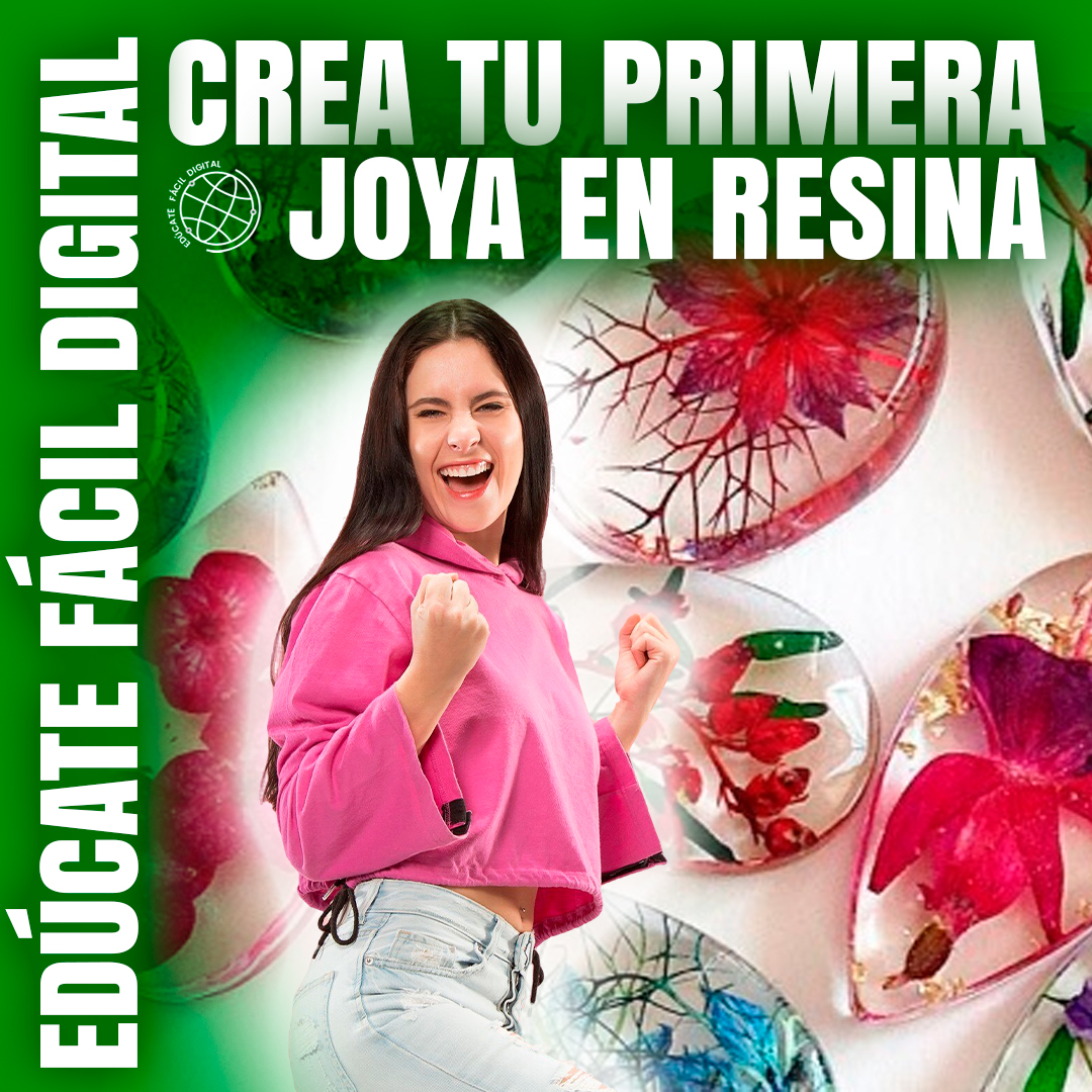 CREA TU PRIMERA JOYA EN RESINA (Técnica en Tendencia) - Educatefáci...