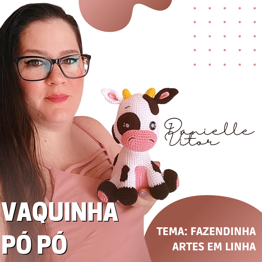 E-book Fazendinha Artes em Linha - Vaquinha Pó Pó - danielle celi v...