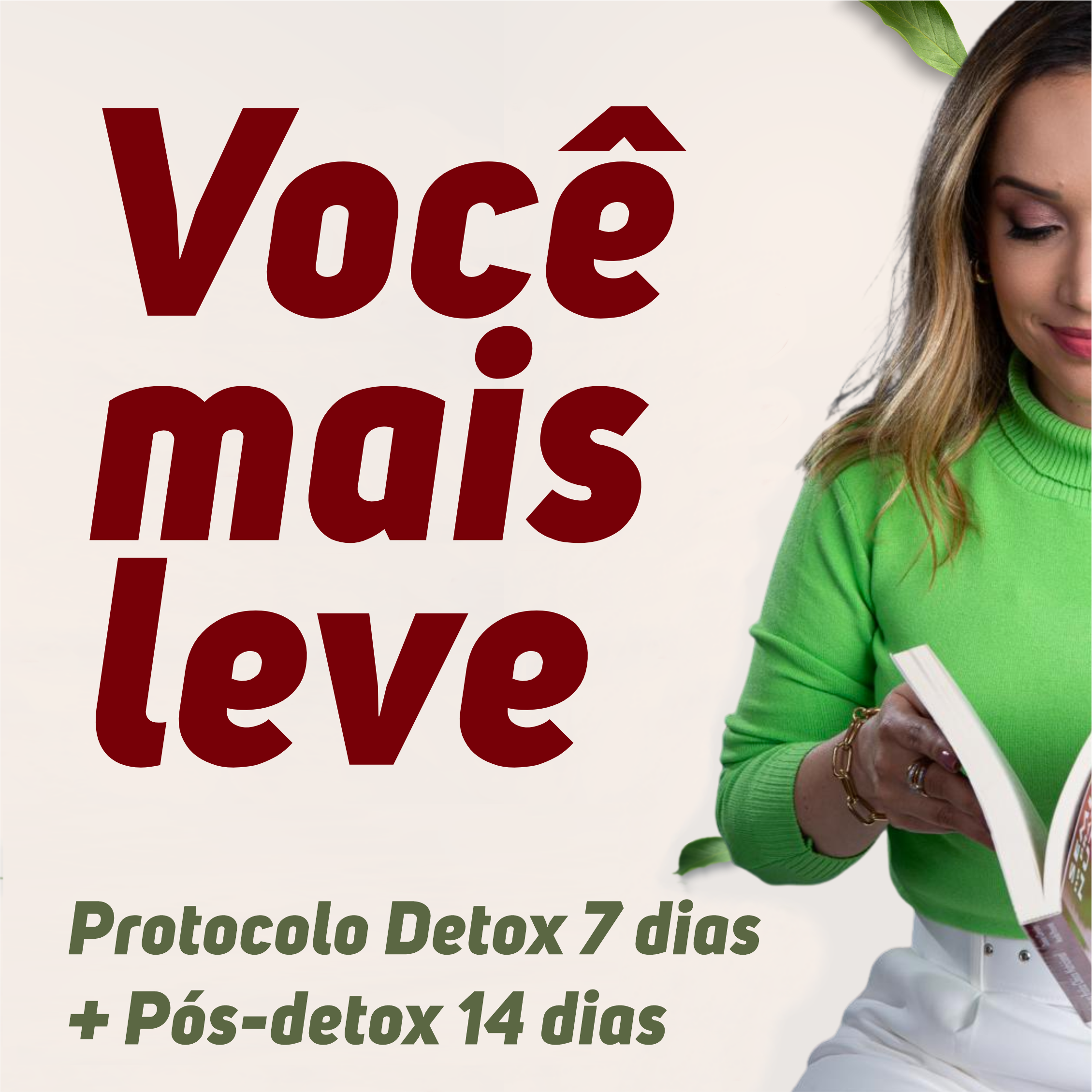 Protocolo Detox 7 dias + Pós-Detox 14 dias - Lidiane Santana d...