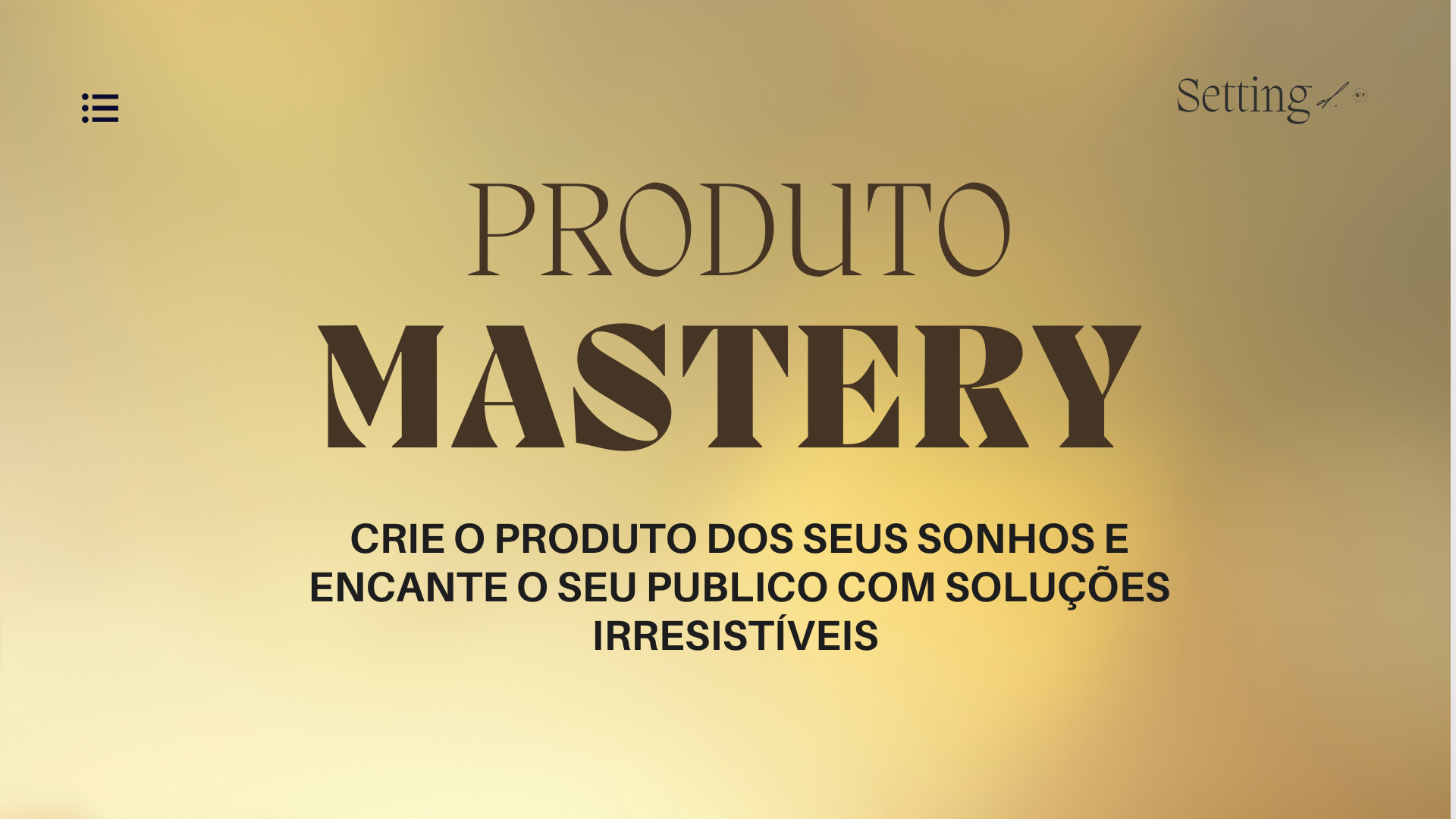 Mentoria - Produto Mastery - SETTING DIGITAL | Hotmart