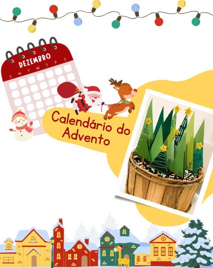 Calendário do Advento + Carta Papai Noel + Certificado do bom compo...