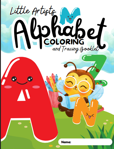 Little Artists Alphabet and Tracing Booklet "Pequeños Artistas Cuaderno ...
