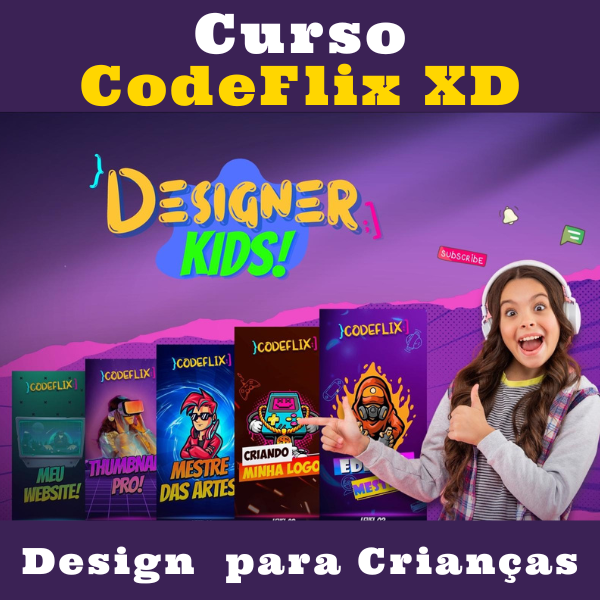 CodeFlix XD - Designer Kids - Paulo Estevao | Hotmart