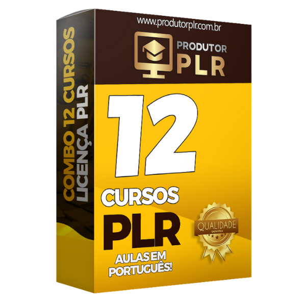 Combo Produtor PLR (12 Cursos em Vídeo)