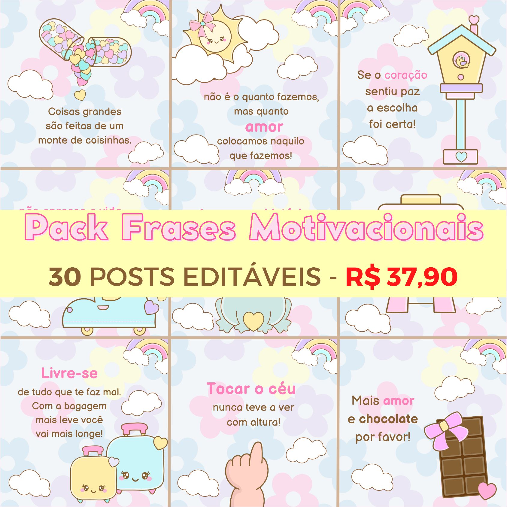 Mini Pack Frases Cute - DS DIGITAL EMPREENDIMENTOS | Hotmart