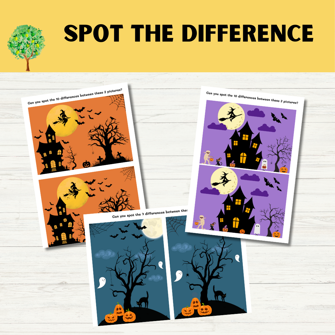 HALLOWEEN - SPOT THE DIFFERENCE - Kathy Laskowski | Hotmart