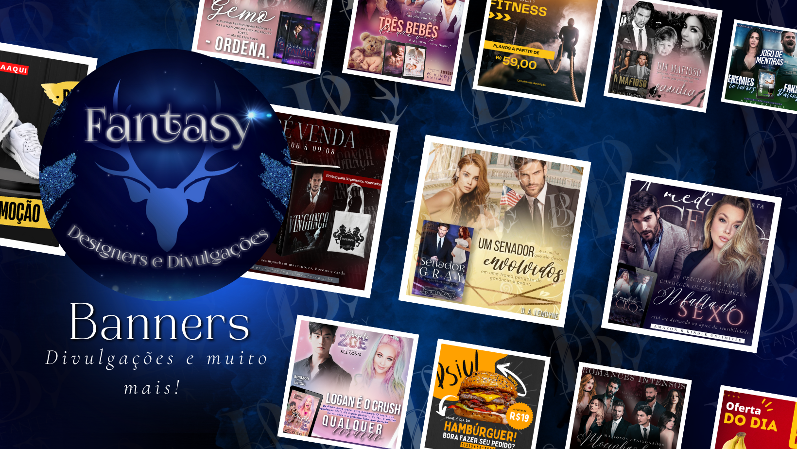 BANNERS LITERÁRIOS, BANNERS PARA O SEU NEGÓCIO, FOLDERS, TEMPLATES,...
