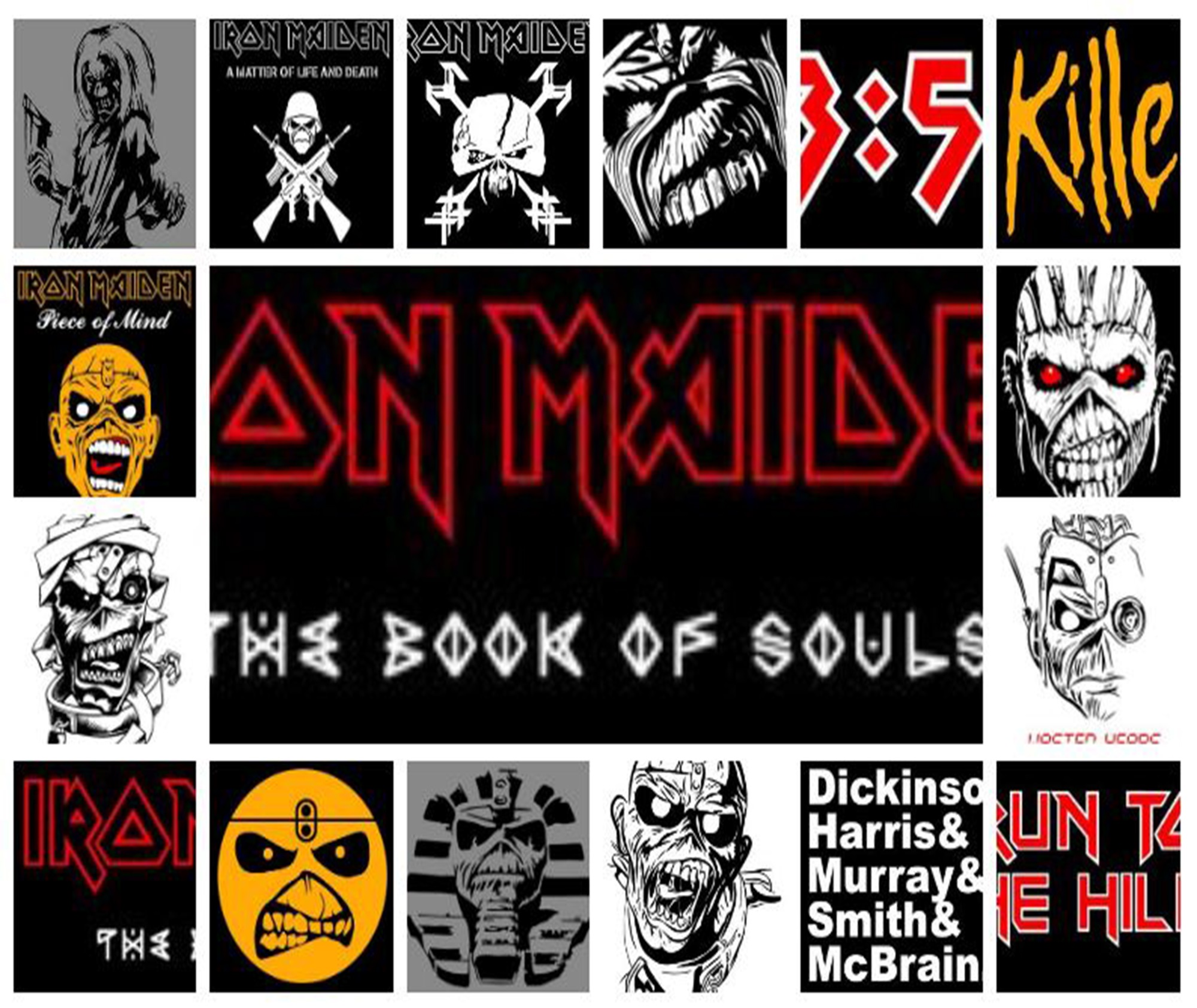 Iron Maiden 16 Vector Pack SVG EPS DXF PDF STUDIO3 JPG PREVIEWS - M...