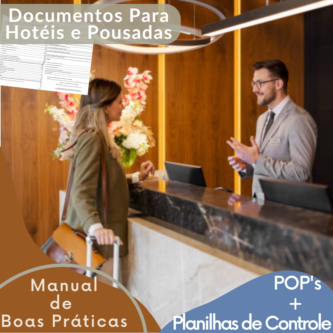 POP'S HOTÉIS E POUSADAS, MANUAL DE BOAS PRÁTICAS E PLANILHAS DE CONTROLE. FICHAS PARA ...