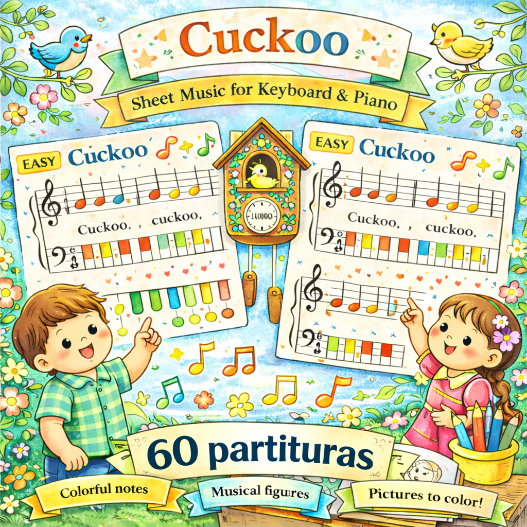 Cuckoo - 60 partituras didáticas para piano e teclado - igor ferr...
